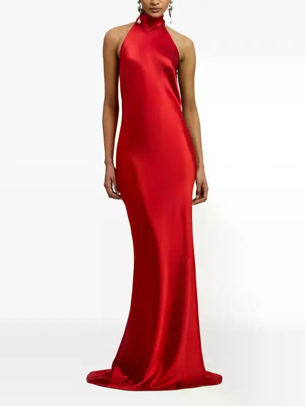 plus size halter dress summer Tie Neck Halter Dress