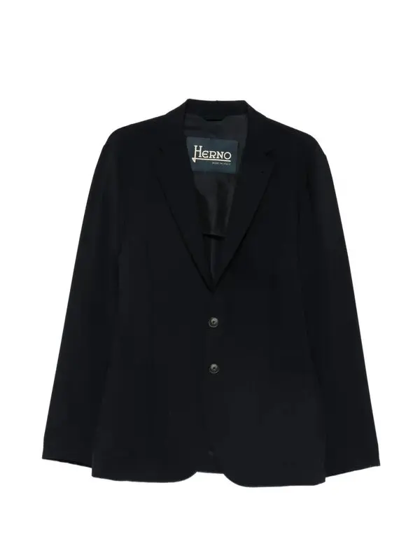 Herno Single-breasted Blazer - Blue