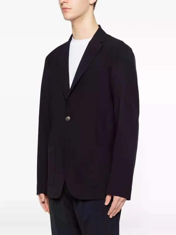Herno Single-breasted Blazer - Blue