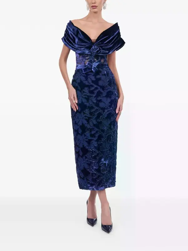 ARAFTU Floral Off-shoulder Dress