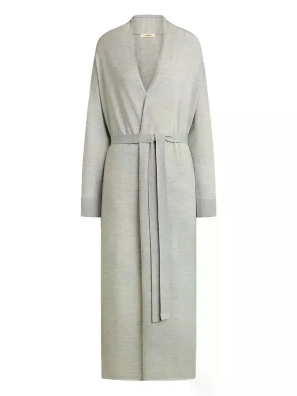 12 STOREEZ Belted Merino-silk Cardigan