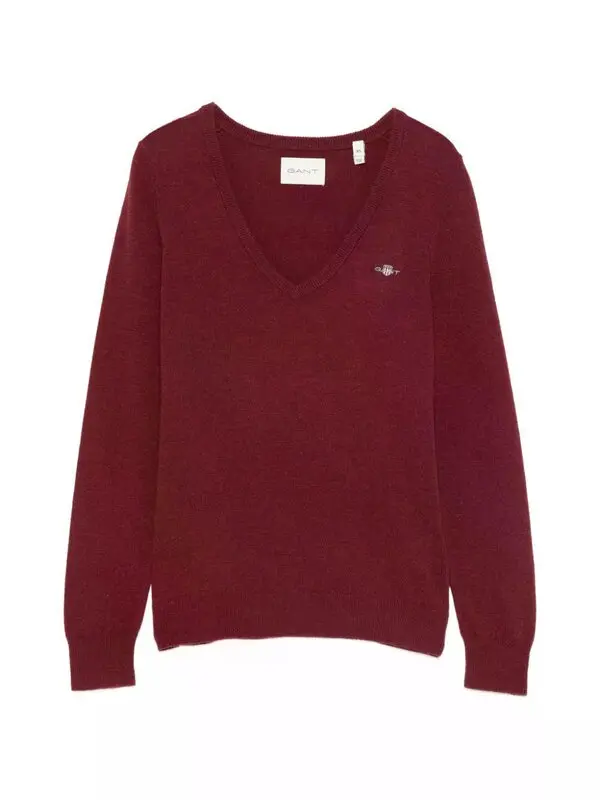 Gant V-neck Long Sleeve Sweater