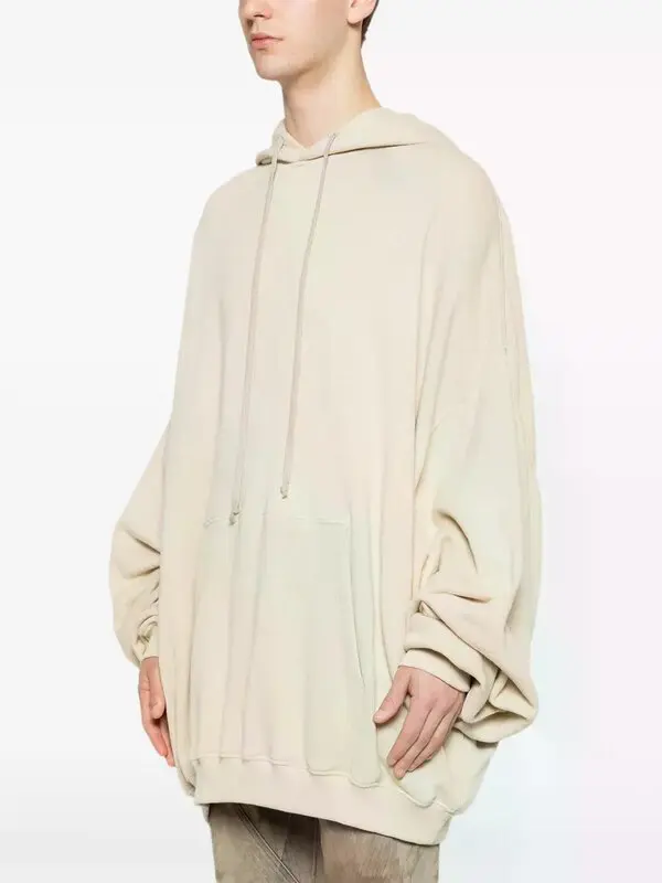 Rick Owens Pouch-pocket Oversized Hoodie - Neutrals