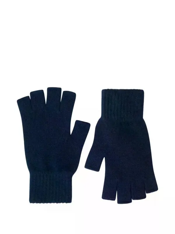 Pringle Of Scotland Fingerless Gloves - Blue