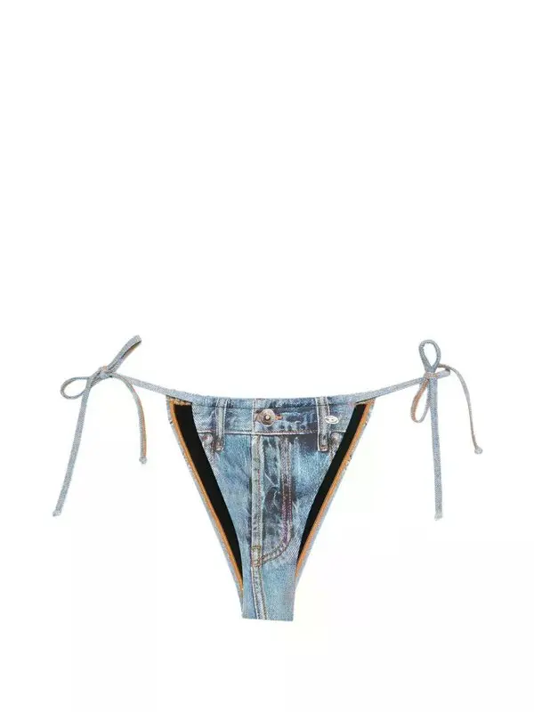 DIESEL Denim Tie Bikini - Blue