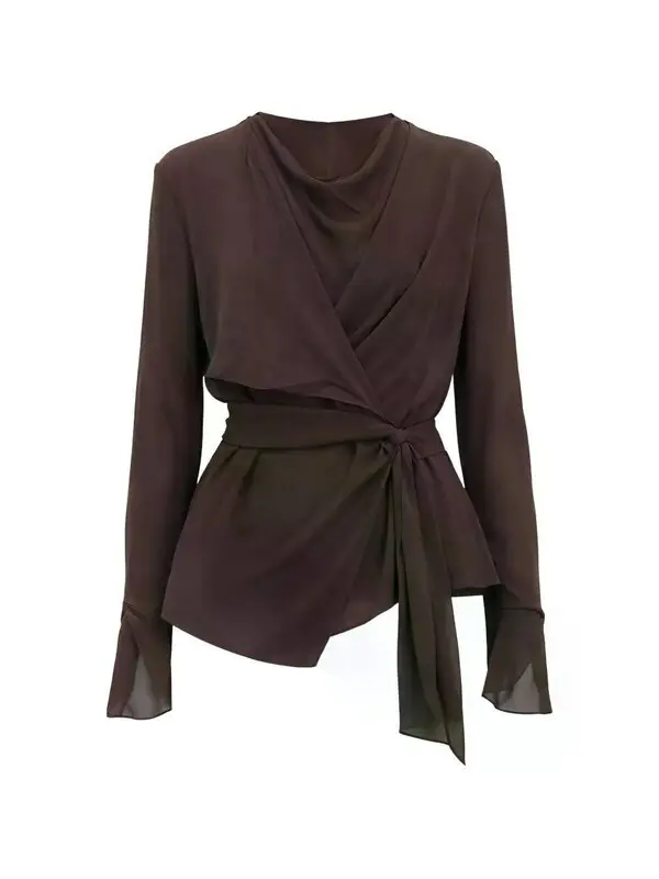 CORTANA Wrap Tie Top