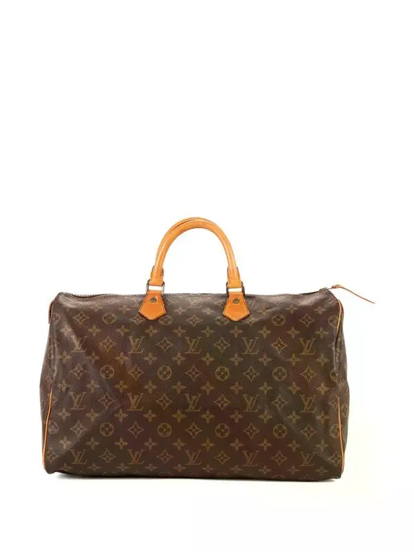 LOUIS VUITTON 40 Speedy Monogram Canvas Tote Bag