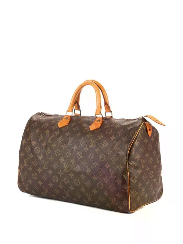 LOUIS VUITTON 40 Speedy Monogram Canvas Tote Bag