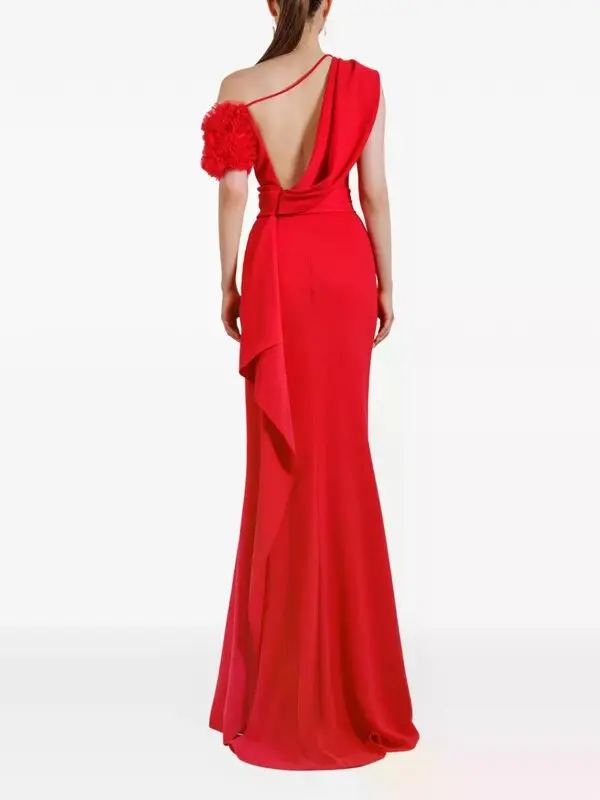 GEMY MAALOUF One-shoulder Gown With Ruffle Detail