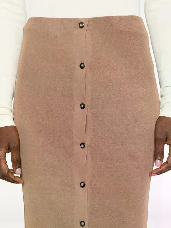 Nanushka Button-down Maxi Skirt