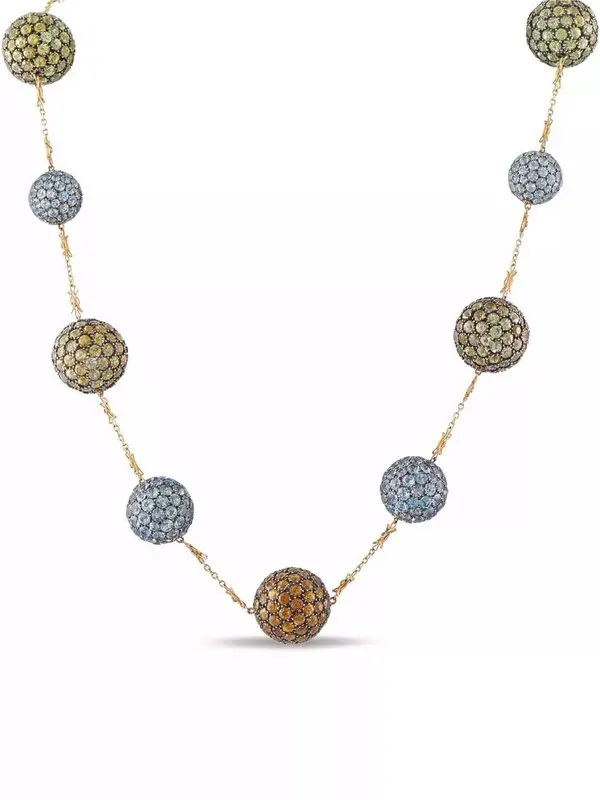 LB EXCLUSIVE Multi-stone Orb-embellished Necklace - Gold