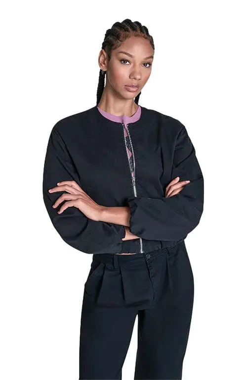 CONVERSE Bubble Sleeve Bomber Jacket - Converse Black