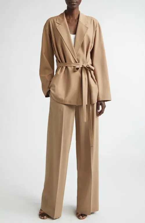 Lafayette 148 New York Thames Tropical Wool Blend Wide Leg Pants