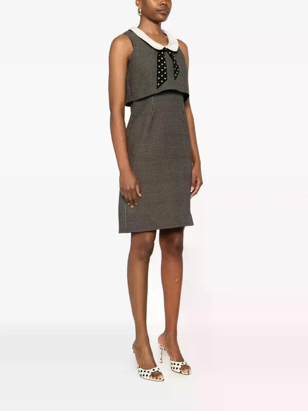 Valentino Garavani Patterned Collared Dress