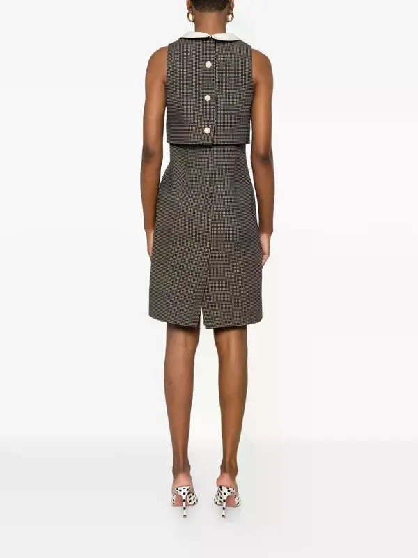 Valentino Garavani Patterned Collared Dress