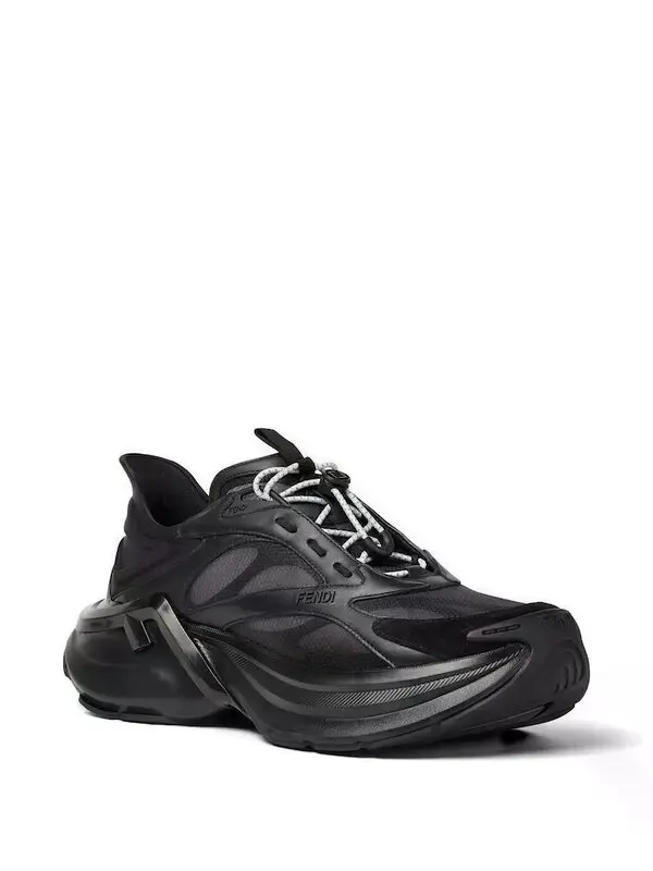 Fendi F-light Lace-up Sneakers - Black