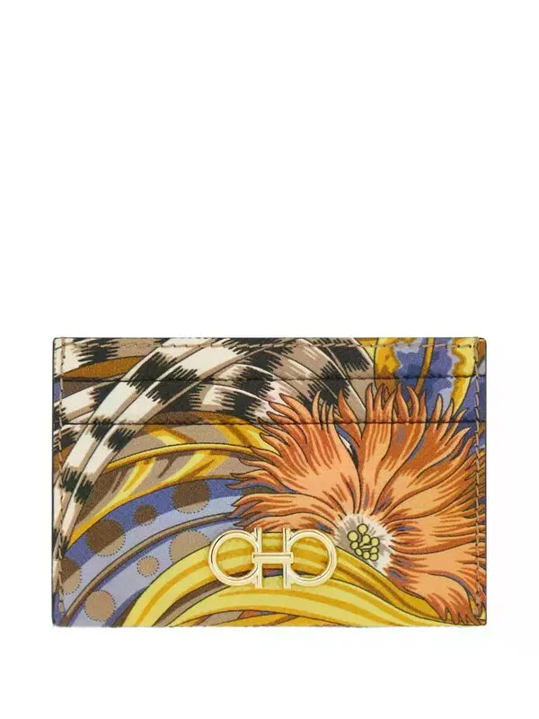 FERRAGAMO Gancini Credit Card Holder - Yellow