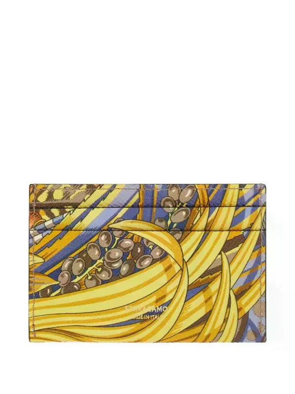 FERRAGAMO Gancini Credit Card Holder - Yellow
