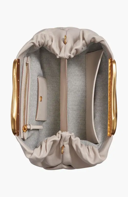 Donna Karan New York Poplin Clutch Bag - Sand