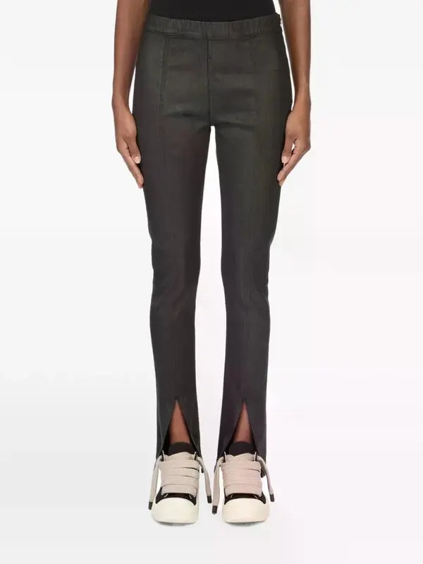 Rick Owens Slit Front Leggings - Black