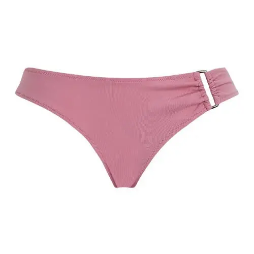 Vilebrequin Solid Mid Rise Bikini Bottom - Boudoir