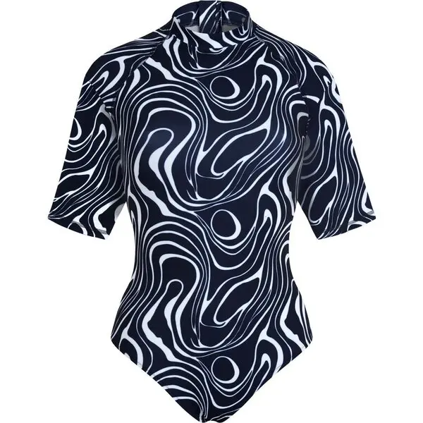 Vilebrequin Short Sleeve Uv Protection One-piece Rashguard