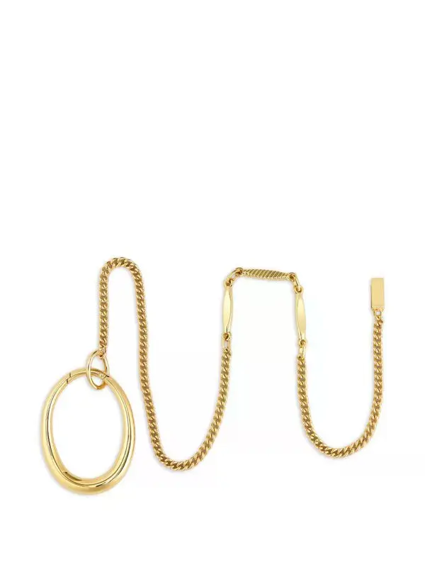 Tory Burch Pierced Ring With Chain - Gold