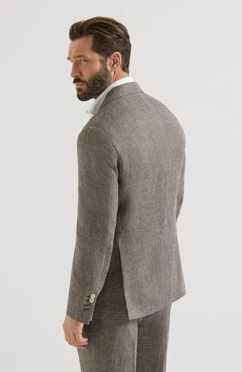 Brunello Cucinelli Linen Cavallo Blazer - Hazelnut