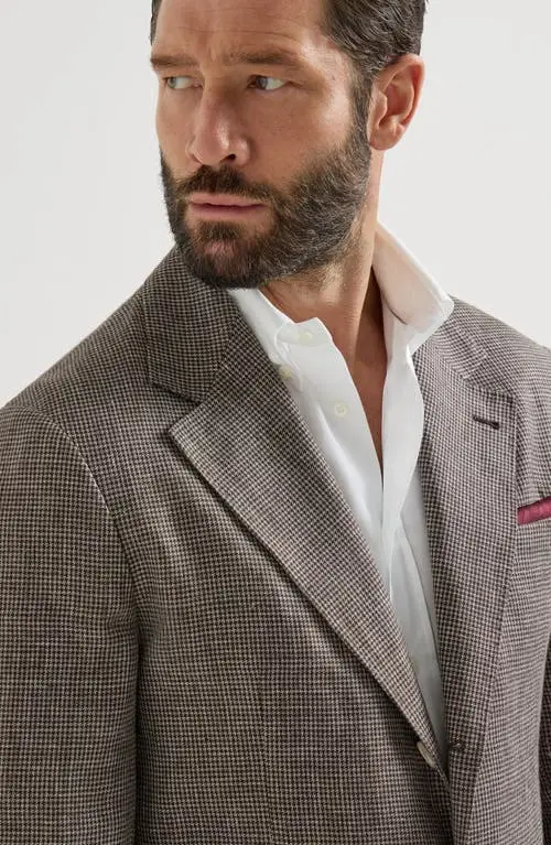 Brunello Cucinelli Linen Cavallo Blazer - Hazelnut