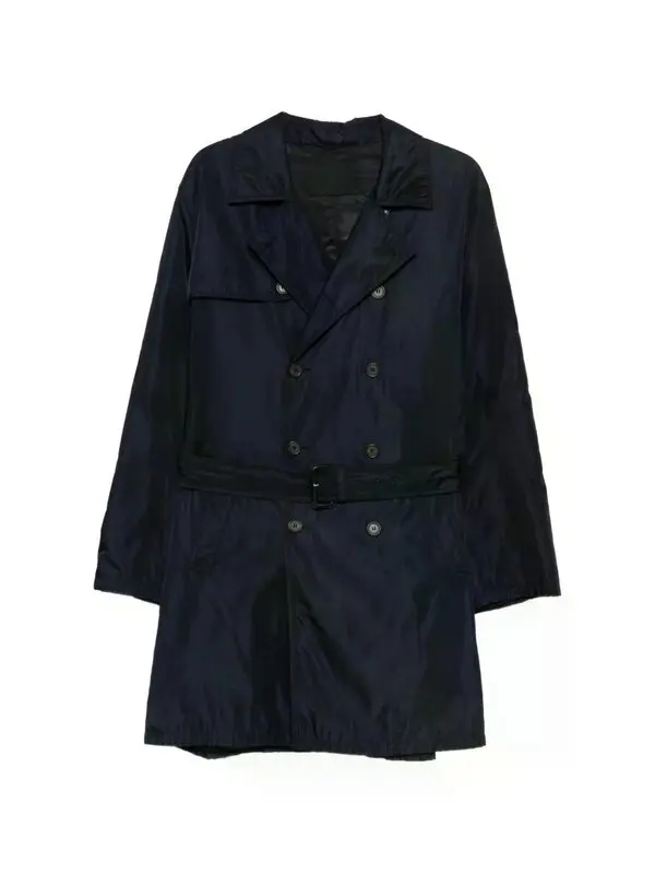 Prada 2000s Double-breasted Raincoat