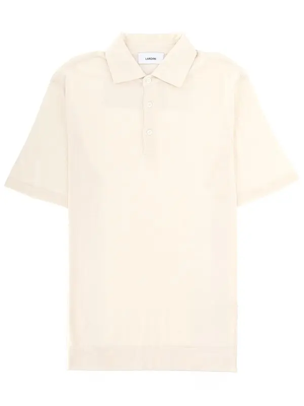 LARDINI Cotton Polo - Ivory