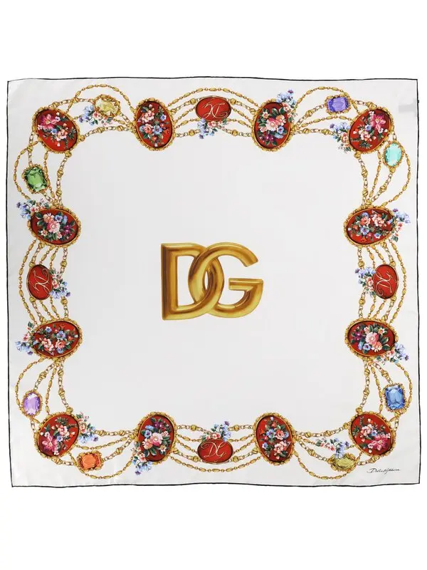 Dolce & Gabbana Silk Scarf - Black