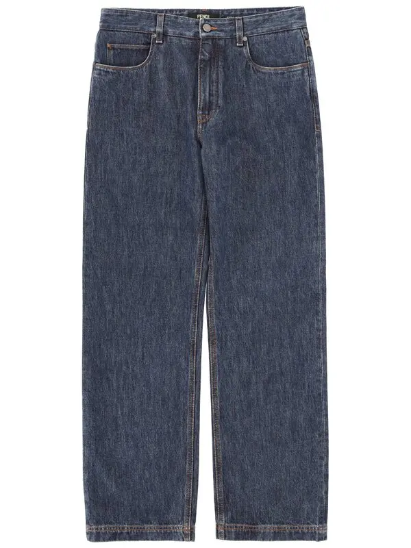 Fendi Regular Fit Jeans - Blue