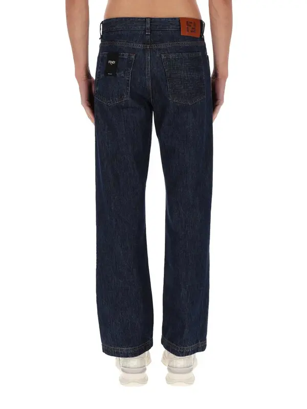 Fendi Regular Fit Jeans - Blue
