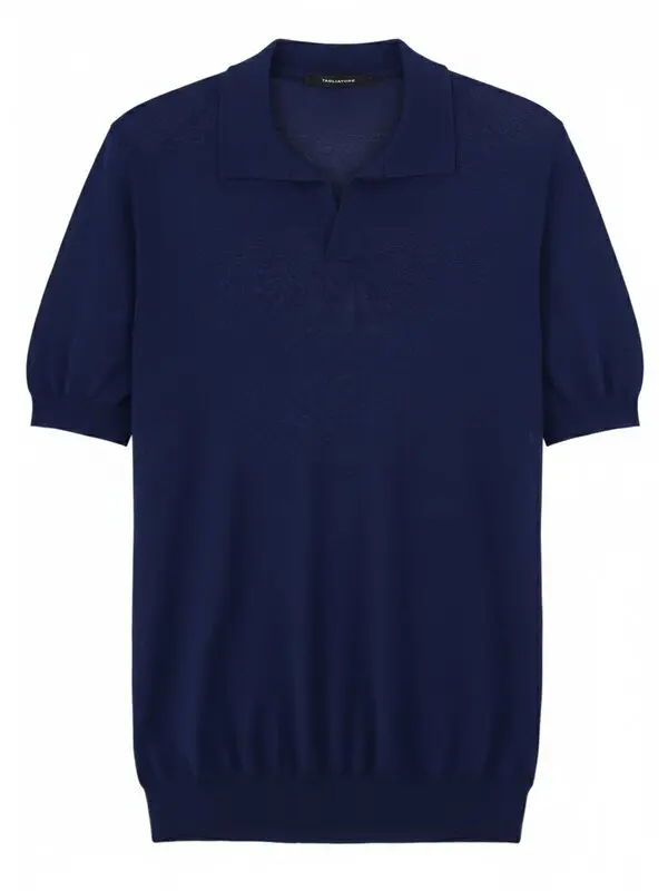 Tagliatore Cotton Polo - Blue