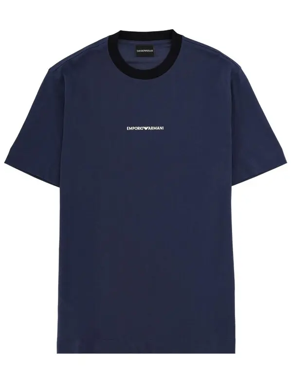 Emporio Armani T-shirt With Logo And Embroidery
