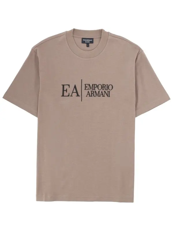 Emporio Armani T-shirt With Icon Embroidery