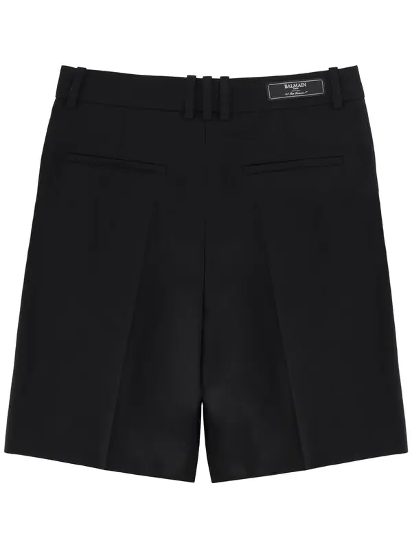 Balmain Wool Tailored Shorts