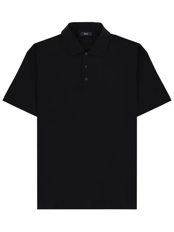 Herno Cotton Polo - Black