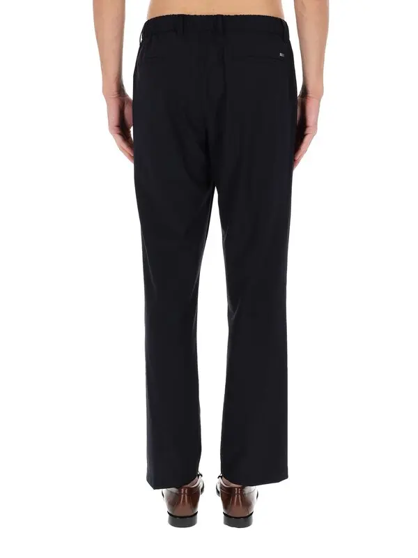 Herno Wool Blend Trousers - Blue