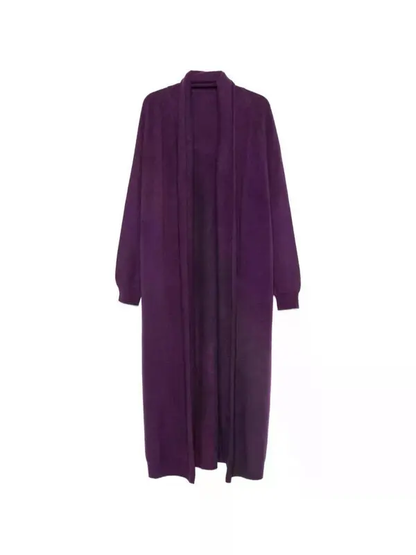 Frenckenberger Open-front Long Cardigan