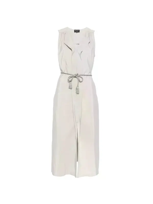Giorgio Armani Shawl Tassel Midi Dress