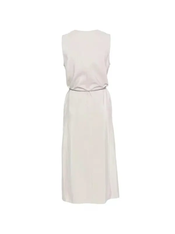 Giorgio Armani Shawl Tassel Midi Dress