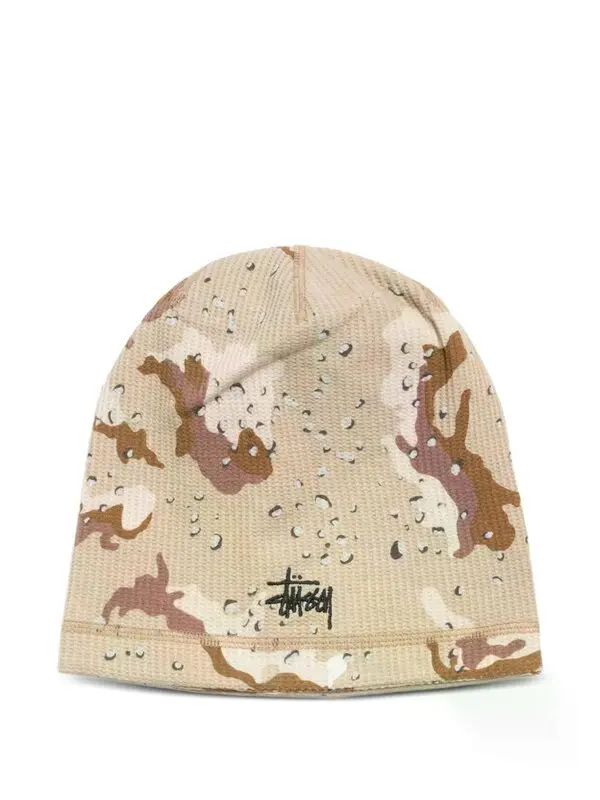 StÜssy Waffle Skullcap Beanie - Neutrals