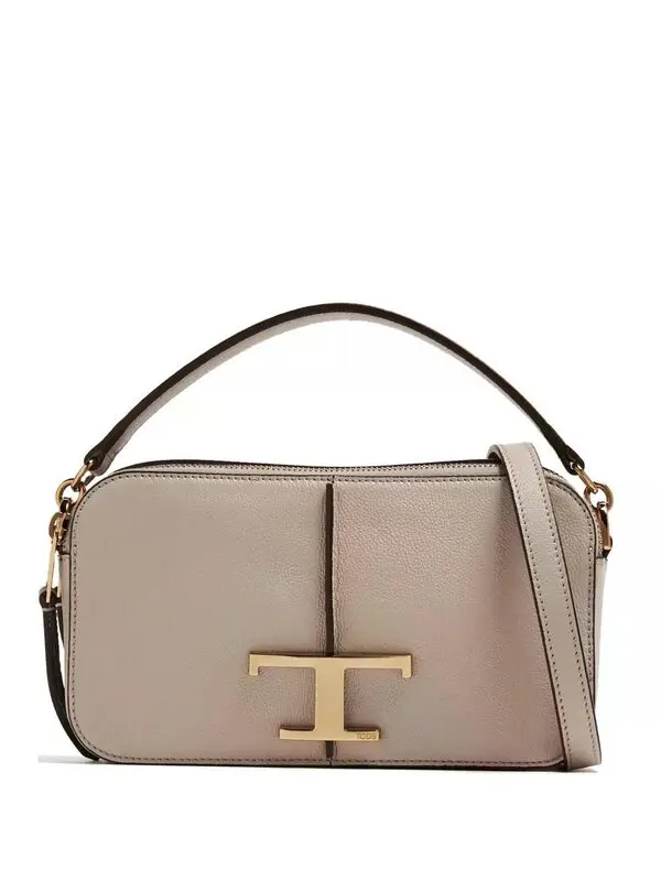 TOD'S Logo Plaque Zip Tote