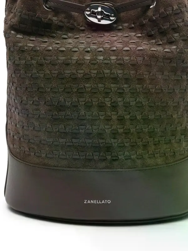 ZANELLATO Monda Woven Bucket Bag