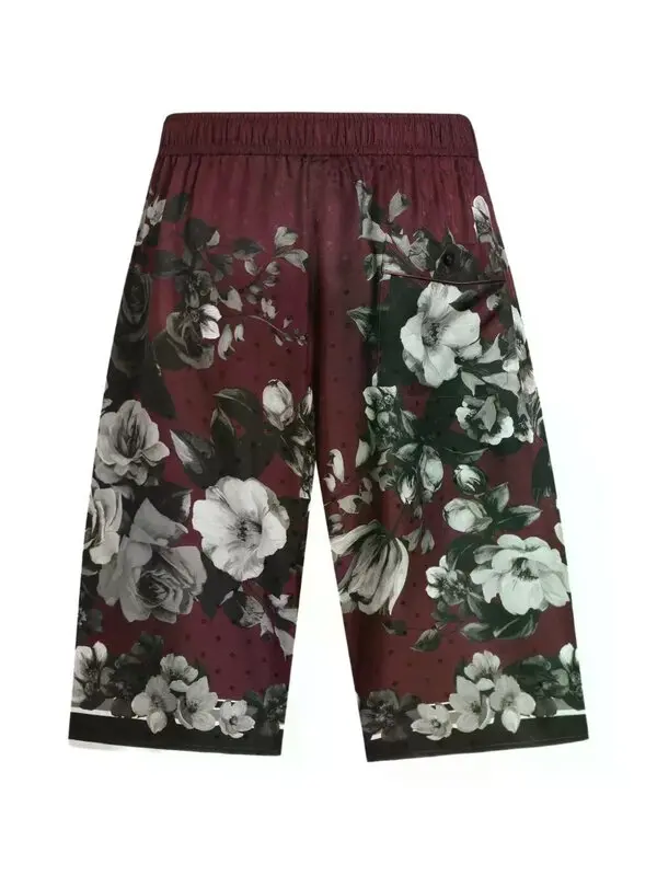 Dolce & Gabbana Peony Ramage-print Vanity Twill Trousers
