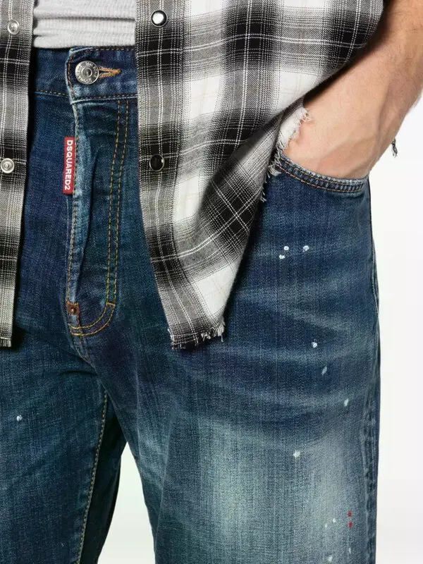 Dsquared2 Distressed Denim Shorts