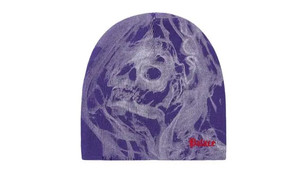 PALACE Smoked Nein Cuff Beanie - Sour Grape
