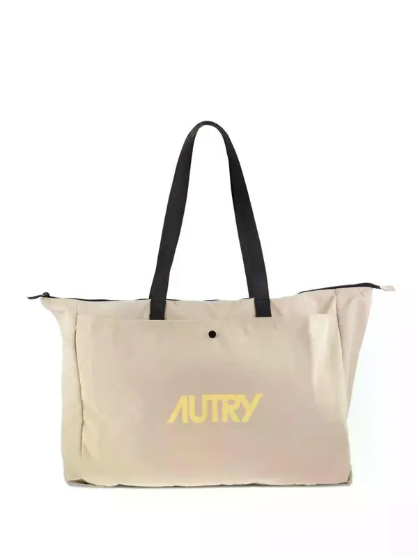 AUTRY Logo-print Tote Bag - Neutrals